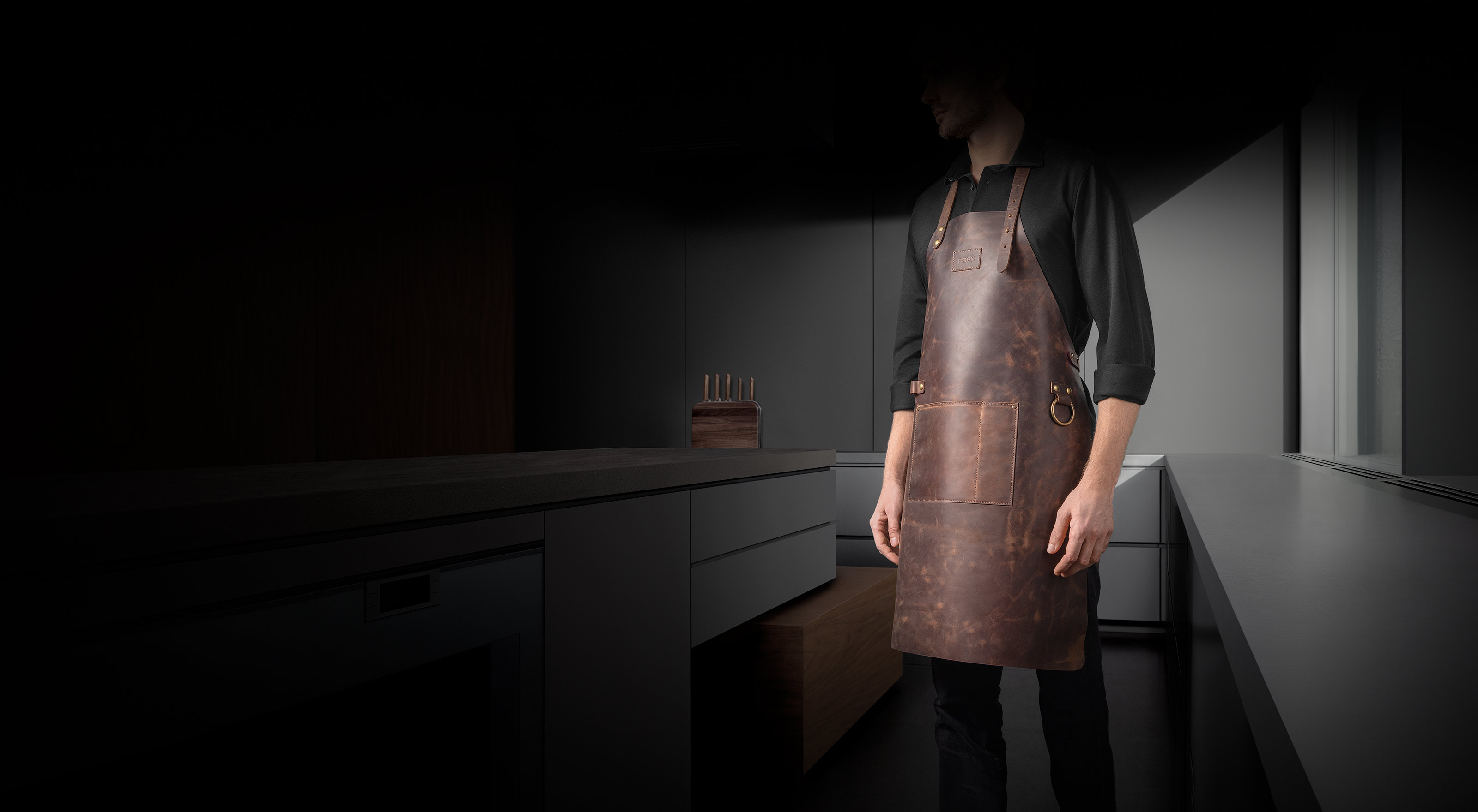 Кожаный фартук HP532 BORK - купить в официальном интернет-бутике БОРК